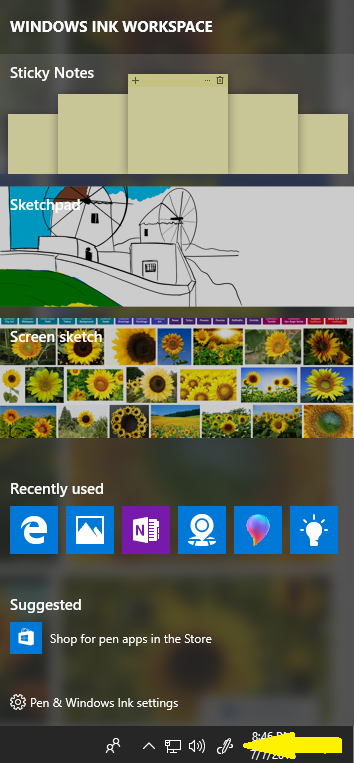 cant find windows ink - Microsoft Q&A