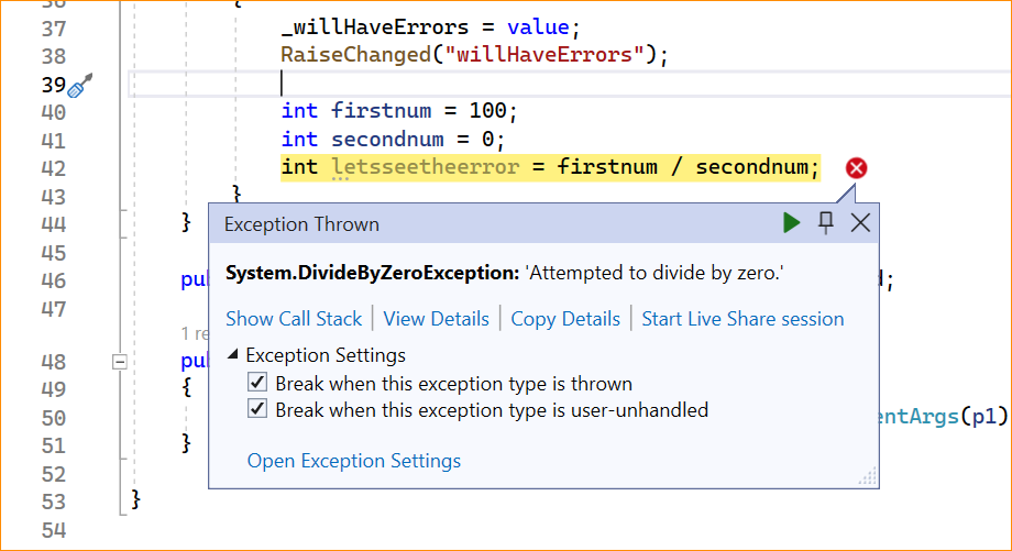 Doing a bunch of changes to existing app and errors will happen but VS ...