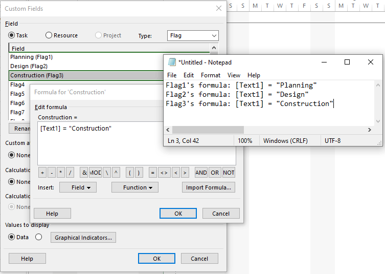 Using Custom Field to trigger flags - Microsoft Q&A