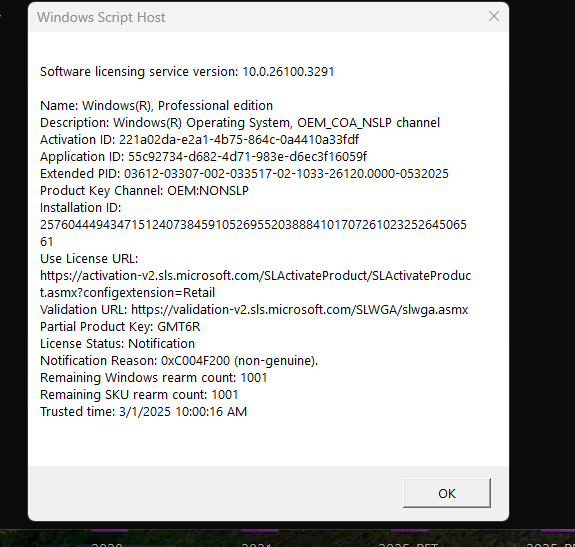 how do I reactivate my OEM windows 11 pro product key after updating from windows 10 and ...