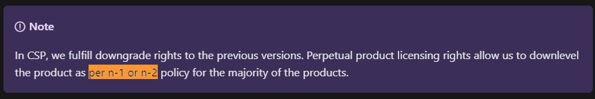 Windows Server Licenses purchased with CSP & Downgrade Rights ...