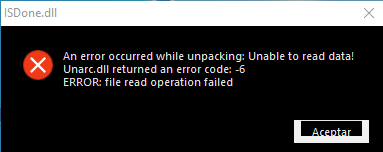 Windows 10 ~ Error Code -6, al instalar juegos en mi equipo ...