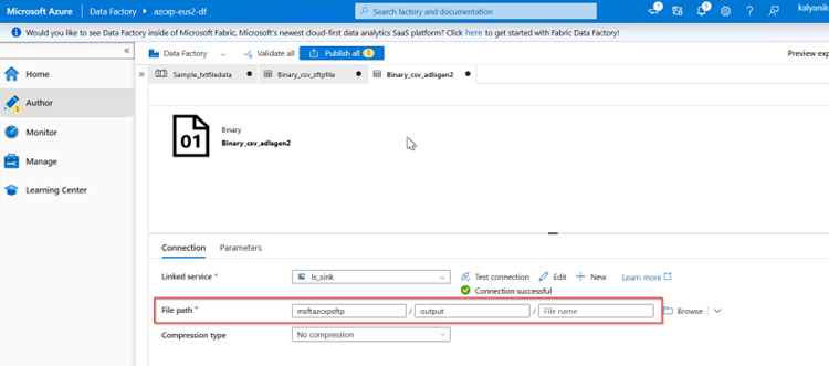 Copy Activity fails to delete SFTP file when "Delete files after completion" is enabled, but ...