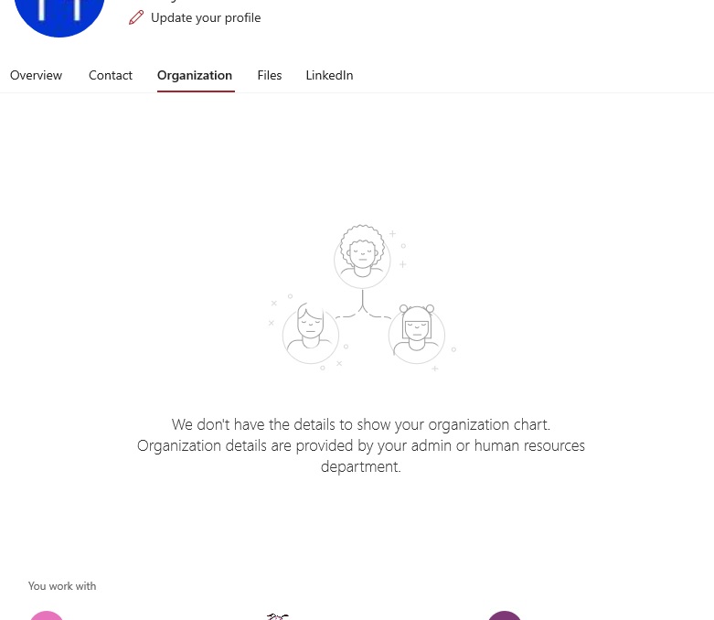 Organization in User Profile - Microsoft Q&A