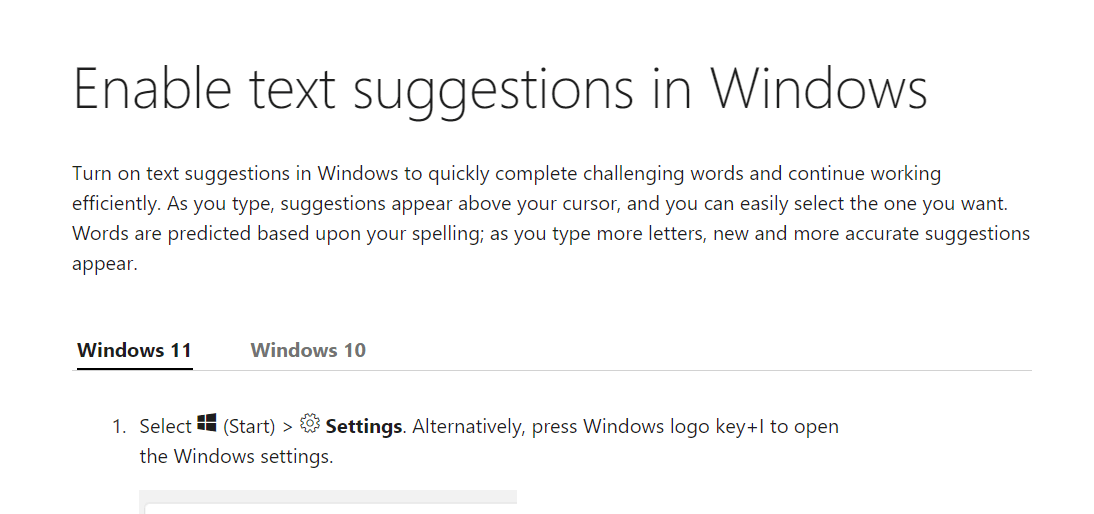 How to turn off text predictions? - Microsoft Q&A
