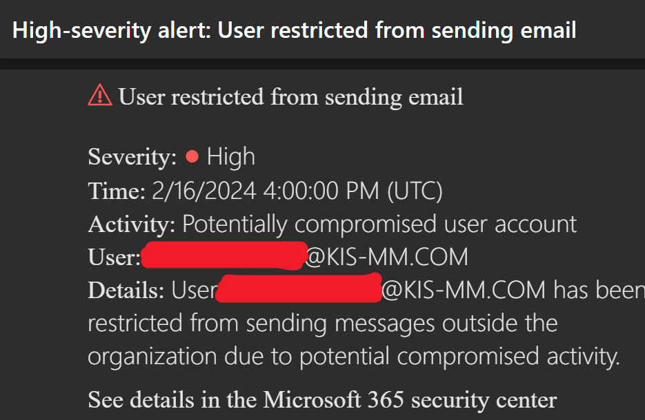Outlook Mail Sending Alert - Microsoft Q&A