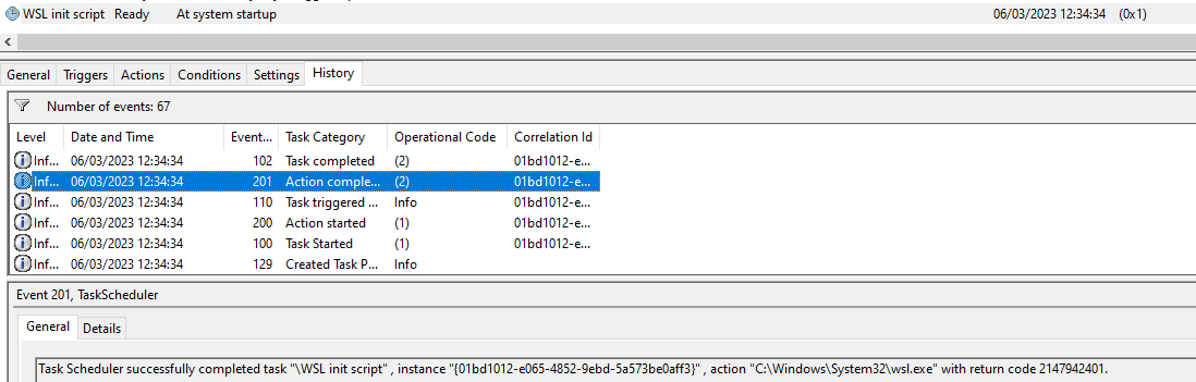 Unable to start WSL from a Scheduled Task - Microsoft Q&A