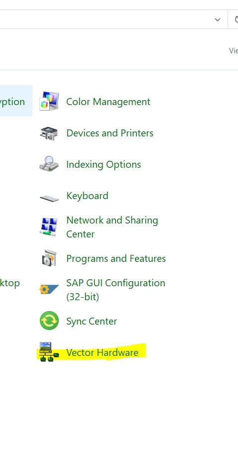 Can I control "Vector Hardware Config" through Command Line in windows ...