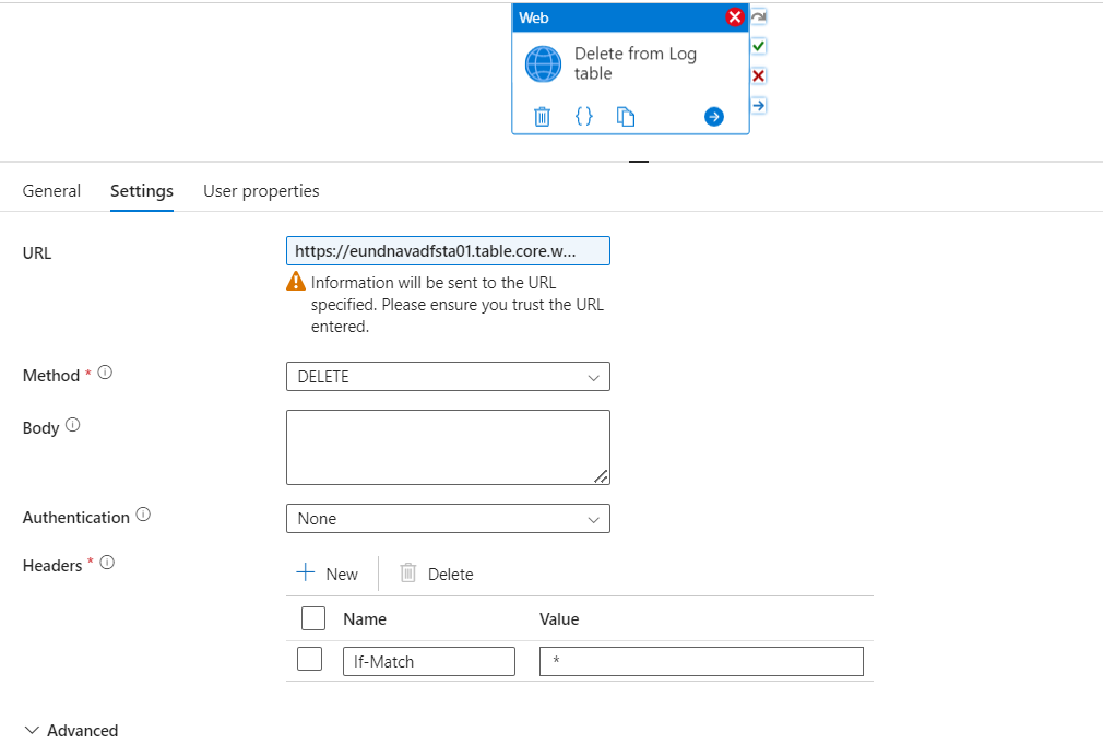 How to delete entries from Azure Table Storage using ADF - Microsoft Q&A