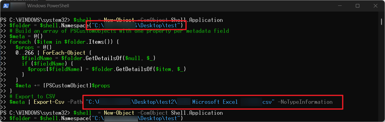 How do I export file Properties Details metadata into csv or Excel format? - Microsoft Q&A