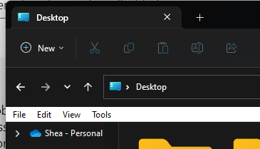 Windows 11 Explorer menu bar shows when disabled - Microsoft Q&A