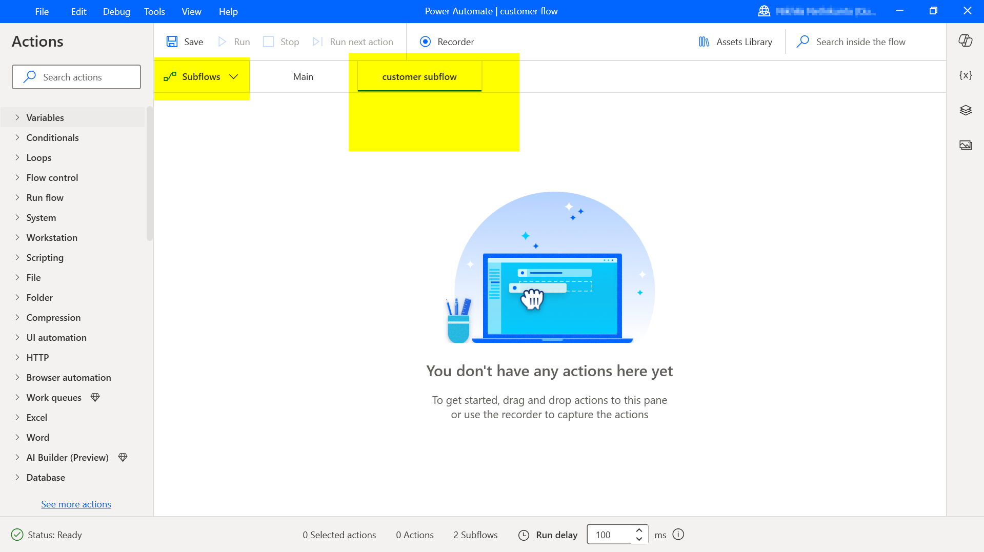 Contradiction on rules subflow names quiz and exercise steps ...