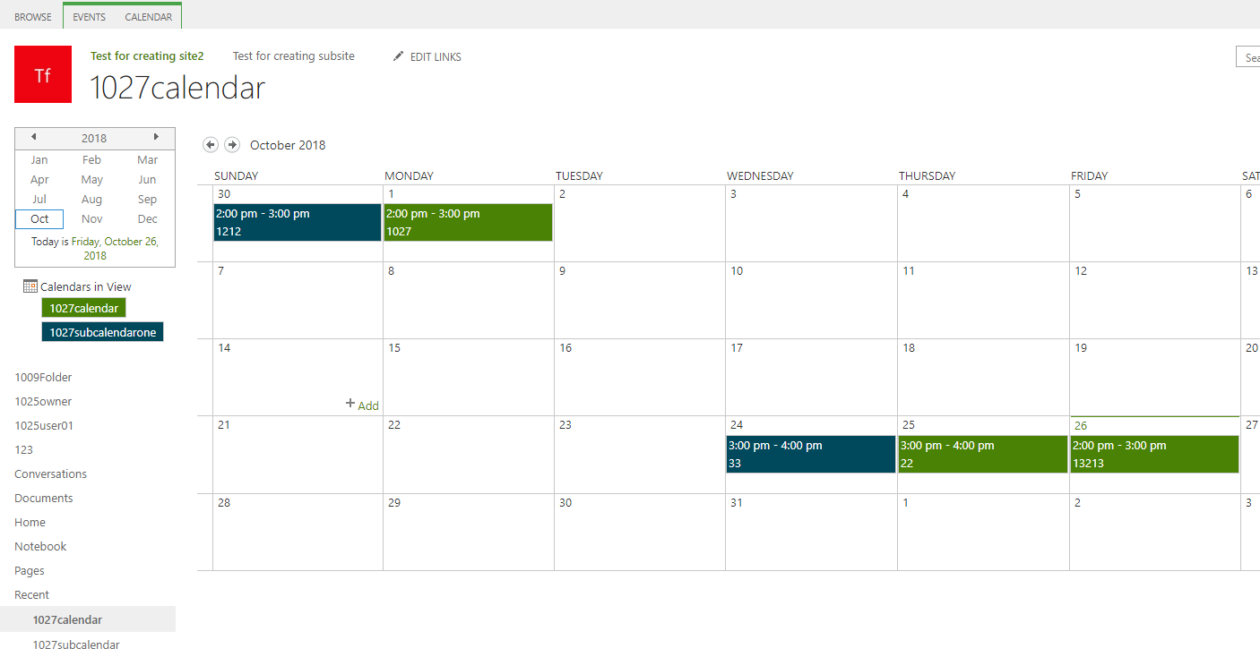 SharePoint Master Calendar Compromised of Multiple Overlays - Microsoft Q&A