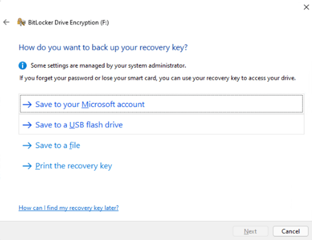 find bitlocker recovery key using recovery key ID or Window's serial ...