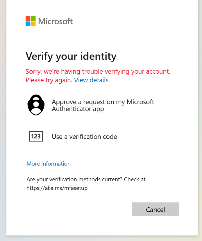 How to sign in in other ways other than the authenticator - Microsoft Q&A