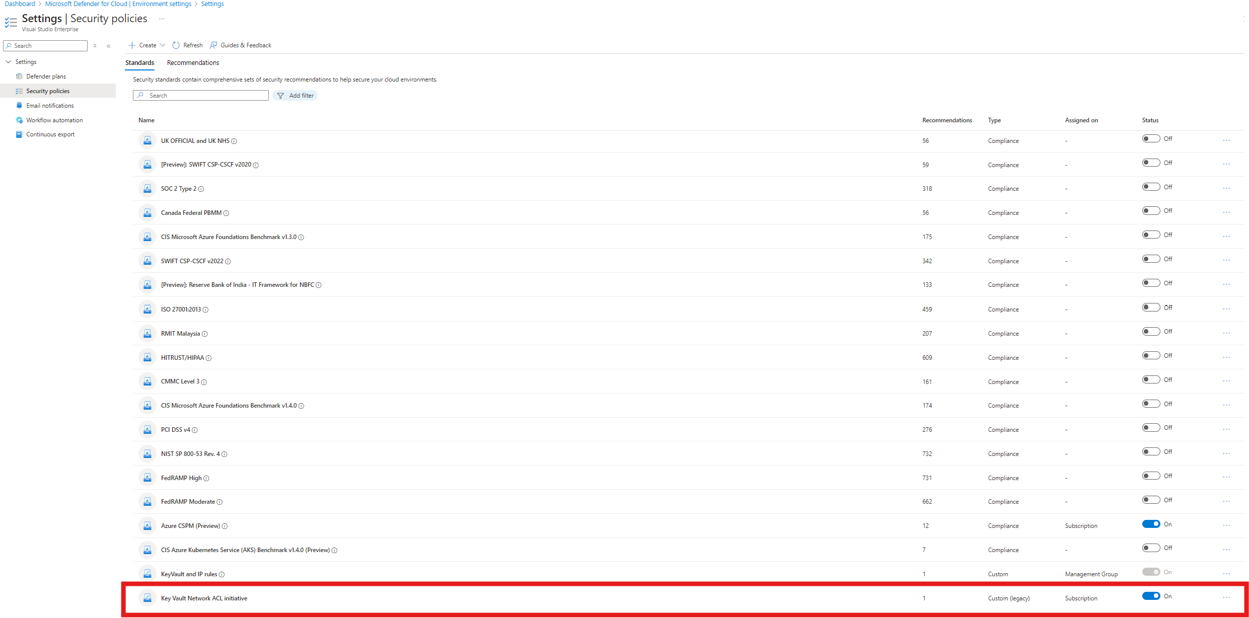 Custom recommendation I created doesn't get triggered as a recommendation in defender for cloud ...