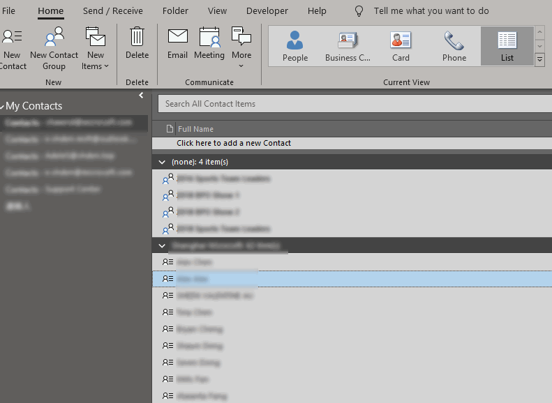 Change Outlook Contact "display as" to show name only - Microsoft Q&A