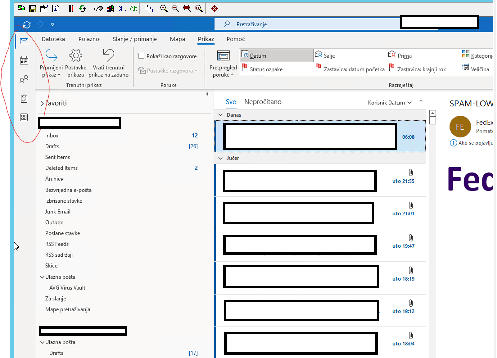 Outlook 2016 - how to change look of the outlook - navigation ribbon ...