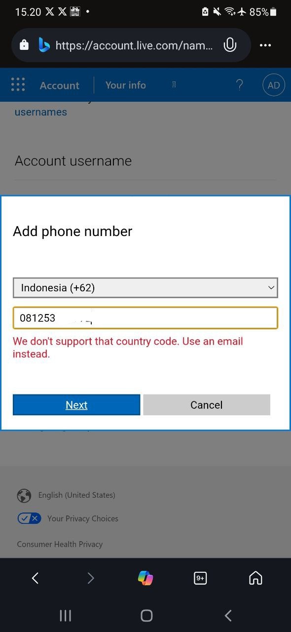 How to redeem my bing reward points if I can't add my phone number ...