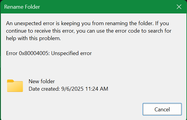 What S Keeping Me From Renaming Files Folders Microsoft Q A