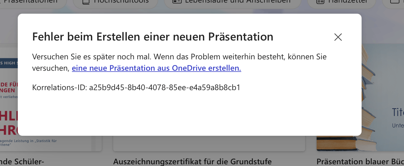How to access Web-Version (online) of Microsoft365 for Students - error ...