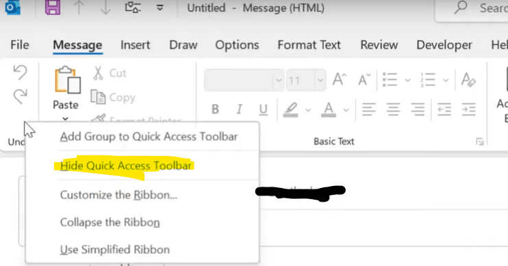 How can I add the ruler display to my emails in Outlook 365 ...