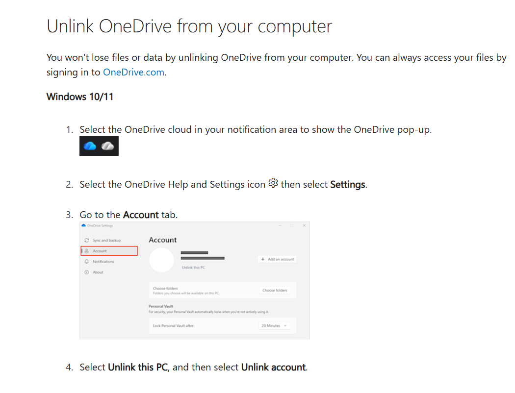 I WANT TO KEEP MY DOCUMENTS, PICTURES ON MY PC WITH ONE DRIVE AS A BACK ...