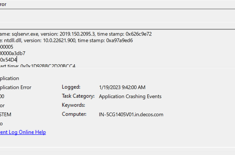 After updating windows 11, Unable to start local sql server service - Microsoft Q&A