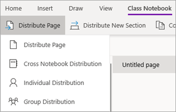 How do I distribute an existing section with Class OneNote - Microsoft Q&A