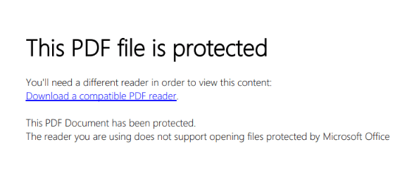 How to read PDF documents in IRM protected library ? - Microsoft Q&A