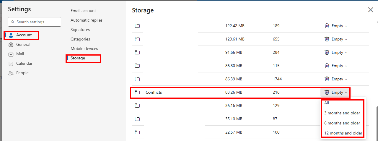 is there a conflicts folder in outlook? - Microsoft Q&A