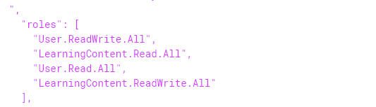 403 Forbidden for learnringContent endpoint - Graph Api - Microsoft Q&A