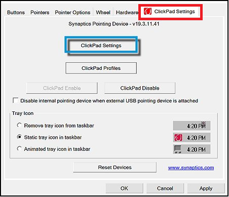 How to configure windows 10 touchpad? - Microsoft Q&A