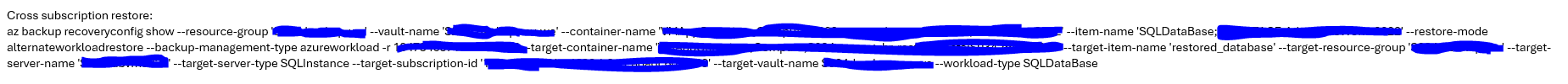 Cross Subscription Azure Sql Vm Database Restore Using Azure Cli
