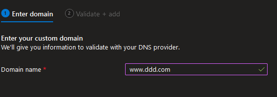 CNAME Record is invalid. Please ensure the CNAME record has been created. - Microsoft Q&A