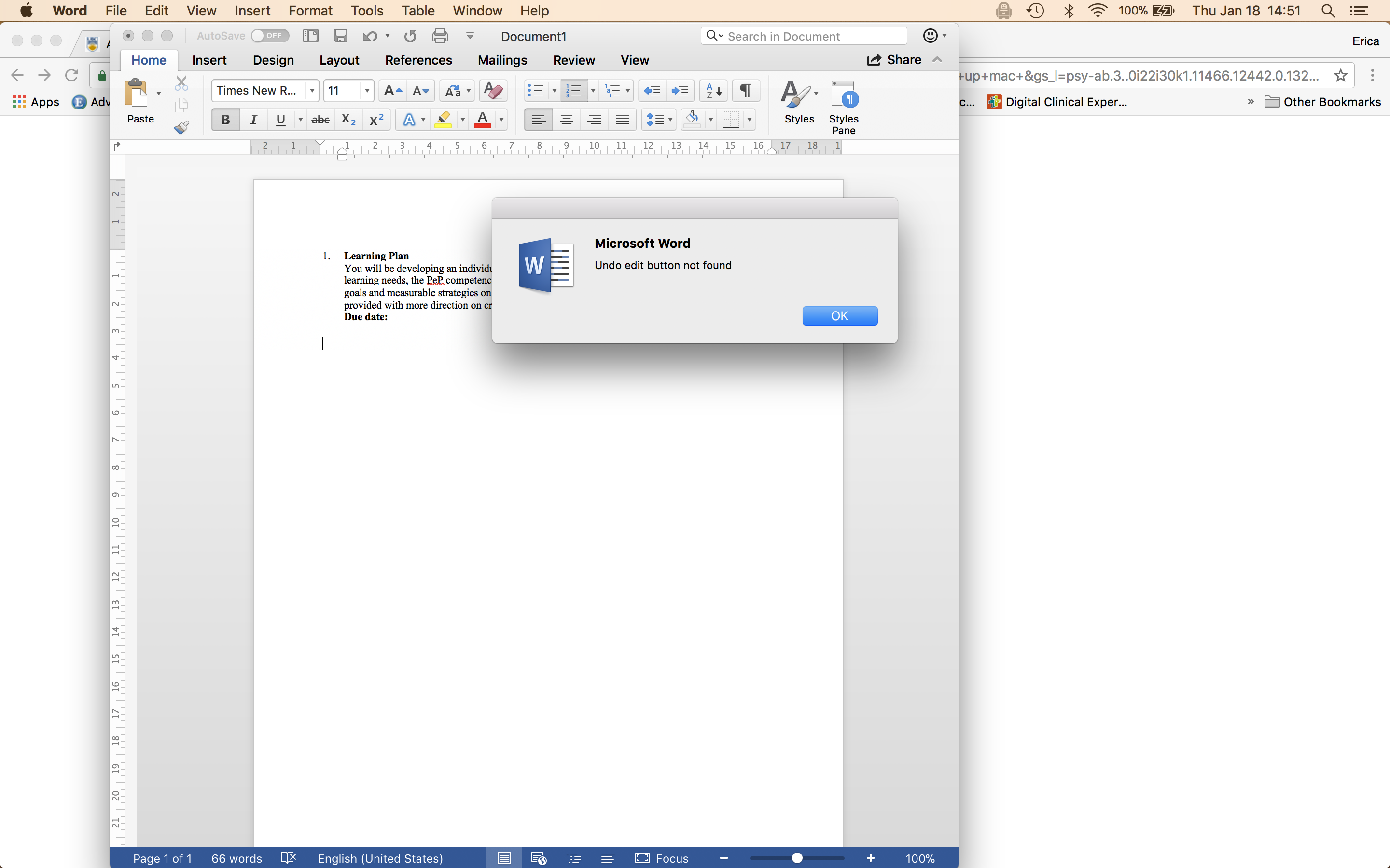 Updated Microsoft word, getting pop up every time I left click on the ...