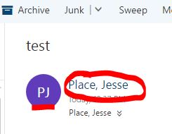User Initials Colored Circle/"Dot" in Outlook Online - Microsoft Q&A