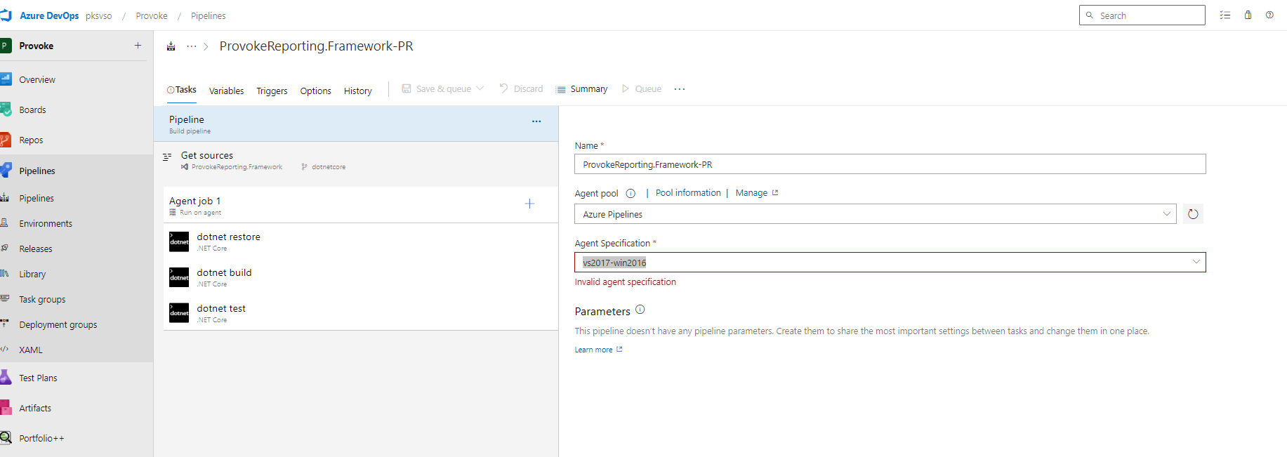 How to fix this error [error]The remote provider was unable to process ...