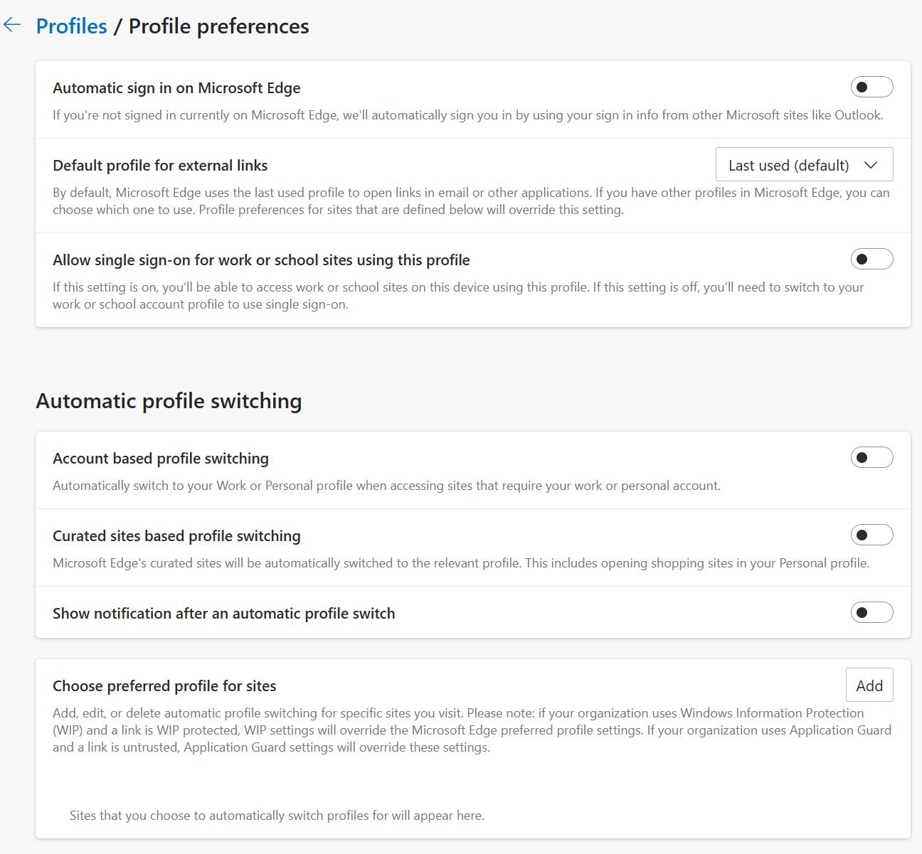 Some url's open in wrong profile - Microsoft Q&A