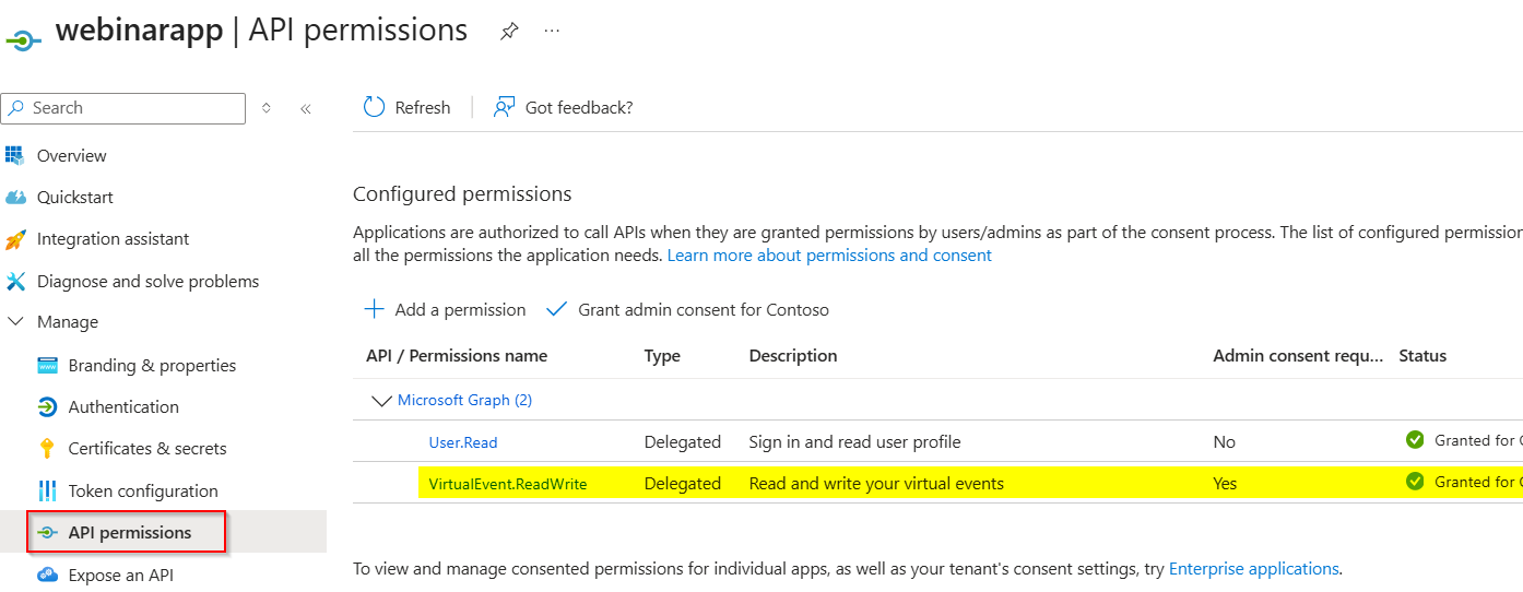 URGENT: 403 Forbidden when Creating Virtual Event Webinar via Graph API - Microsoft Q&A