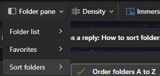 How to sort folders in New Outlook - Microsoft Q&A