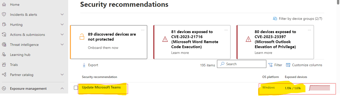 Microsoft Classic Teams Still Showing as exposed Devices in My M365 ...