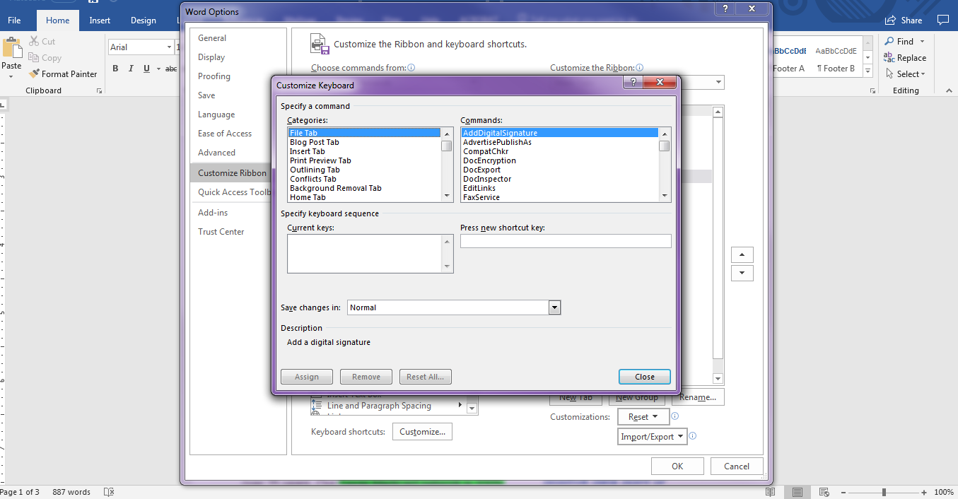 Microsoft Word: Cannot type open parentheses - Microsoft Q&A