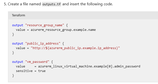 How get VM admin password after creation of a VM with terraform ...
