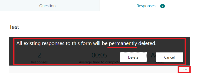 Accidently deleted a microsoft forms response - Microsoft Q&A