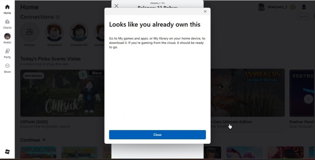 I bought 1000 robux and it didn't give it to me but still has my money ...