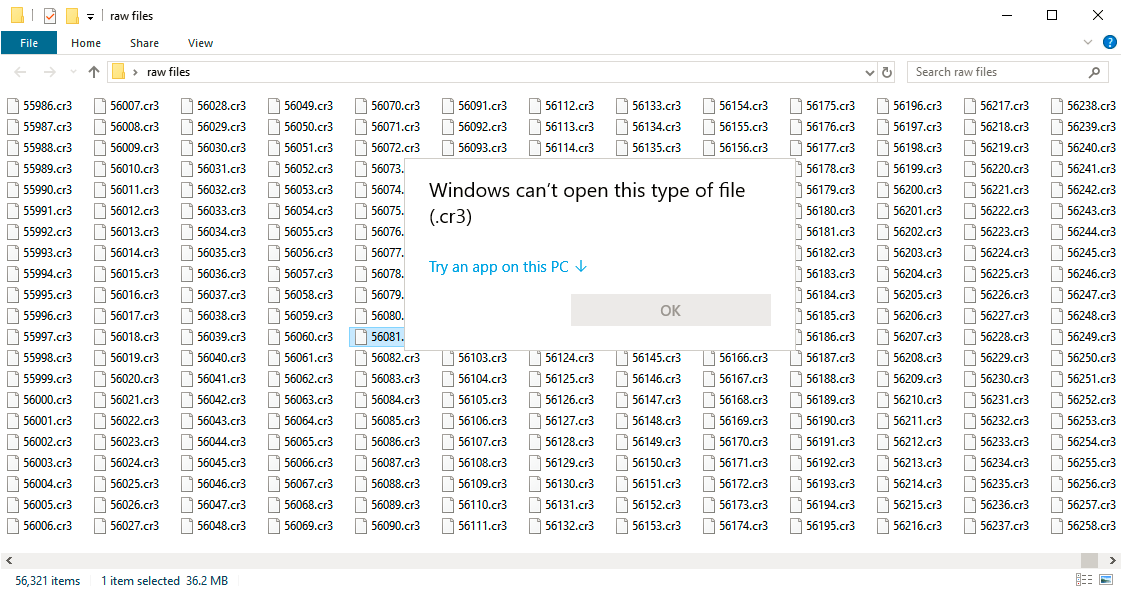 How to open Raw files with photo built-in app? - Microsoft Q&A