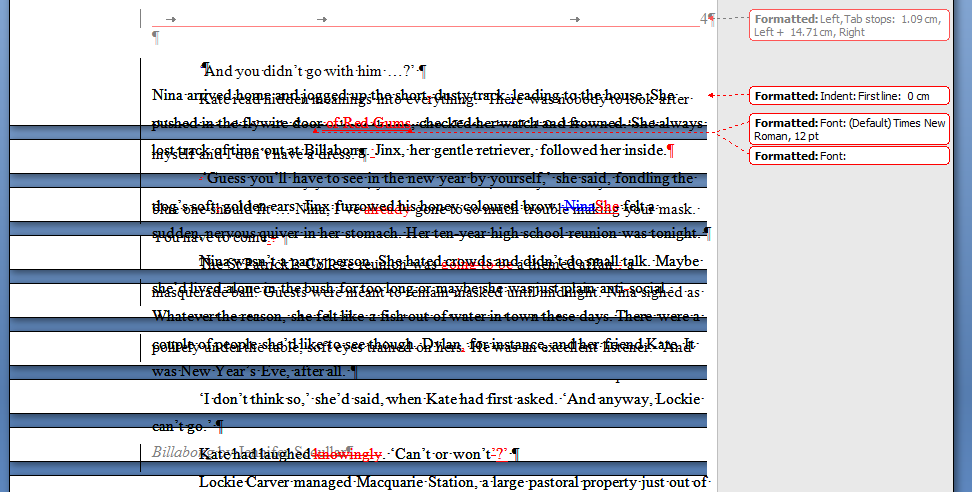 word 2007/2010 track changes reviewing pane overwrites text - Microsoft Q&A
