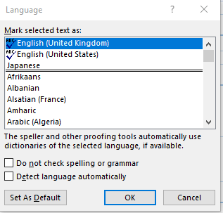 Word document - wrong language. How to fix? - Microsoft Q&A