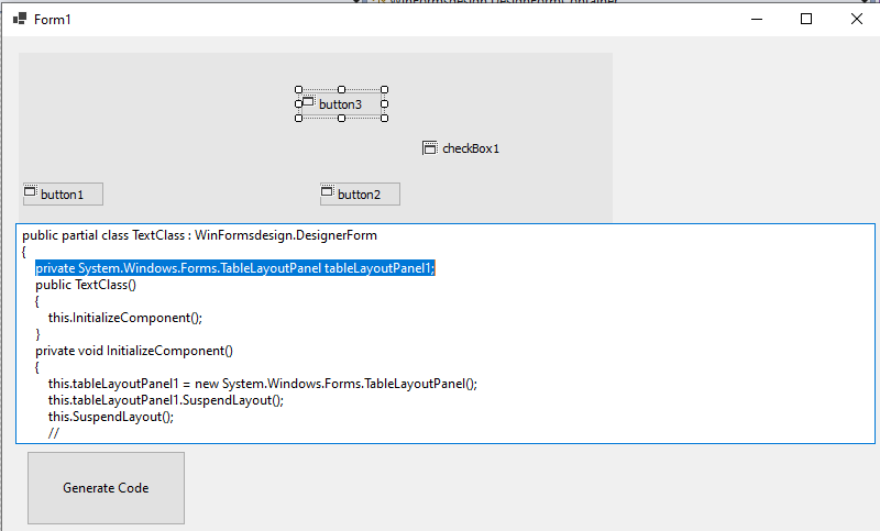Private Member Code generation and Resize issue with DesignSurface ...